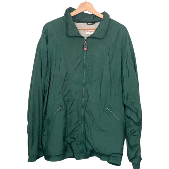 Rossingnol | Jackets & Coats | Vintage Green Nylon Track Jacket ...